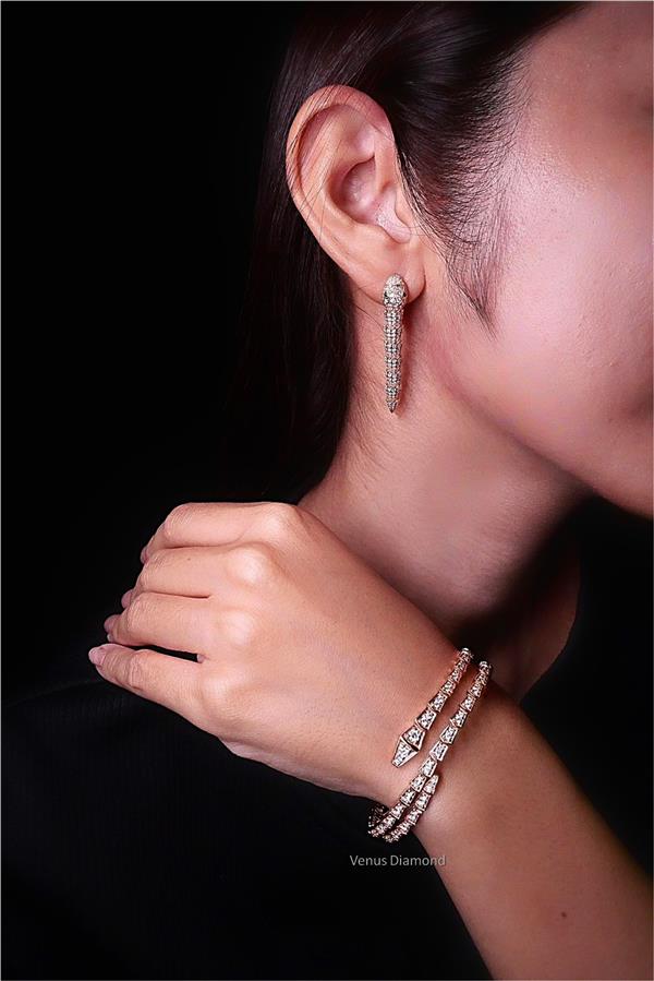 ต่างหูเพชร Round 294 pcs 1.45 ct - Venus Diamond วีนัส ไดมอนด์