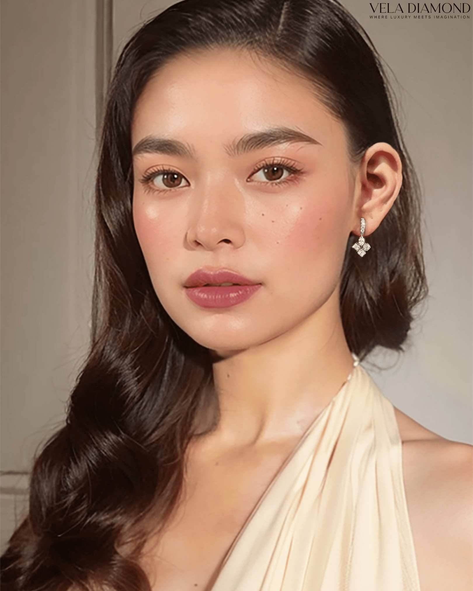 ต่างหูเพชร Mix Fancy น้ำหนัก 1.14 ct สี E-F Color ความสะอาดVVS VS (ถอด ...