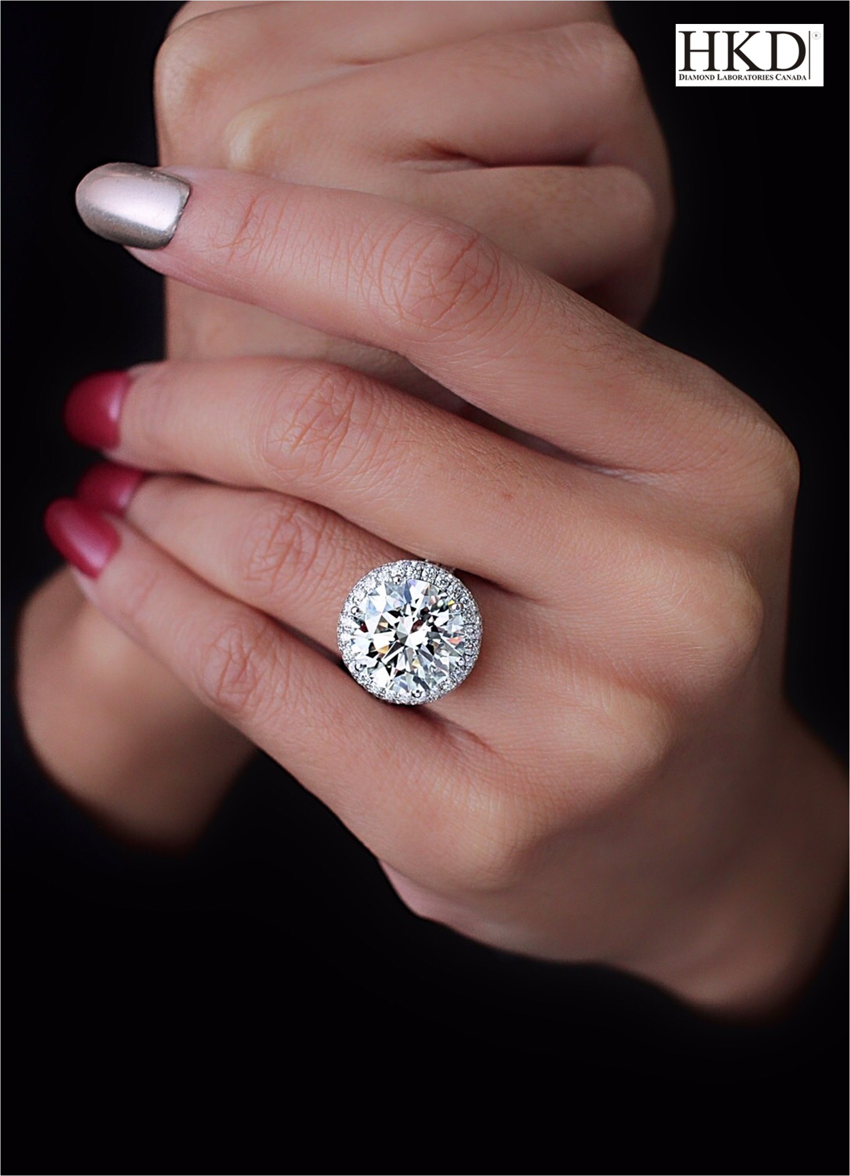 แหวนเพชร Round 7.23 ct สี I ความสะอาด VVS1 ใบเซอร์ HKD - Venus Diamond ...